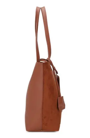 MALI + LILI North South Faux Leather Tote