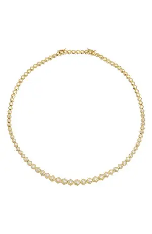 Sara Weinstock Honeycomb Gold Diamond Choker - Yellow
