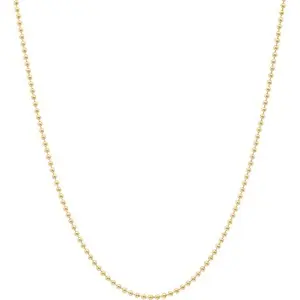 Sara Weinstock 18k Gold Ball Chain Necklace - Yellow