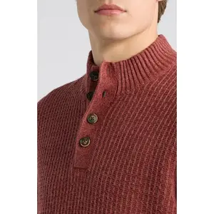 Tommy Bahama Autumn Pier Button Placket Sweater - Red Apple
