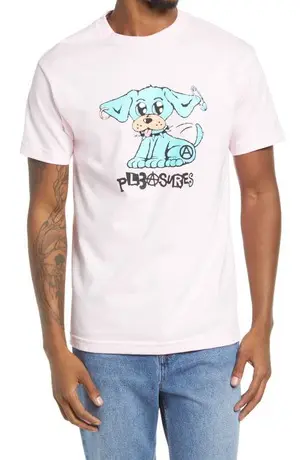 PLEASURES Ruff Graphic Tee - Pink