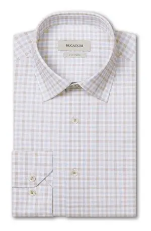 Bugatchi James Plaid Ooohcotton Tech Shirt