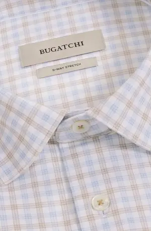 Bugatchi James Plaid Ooohcotton Tech Shirt