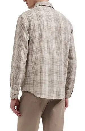 Bugatchi Karl Plaid Long Sleeve Cotton Shirt
