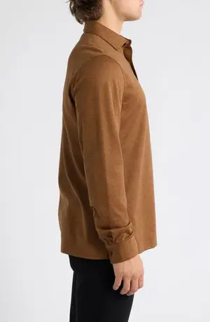 David Donahue Pierce Cotton Polo - Umber