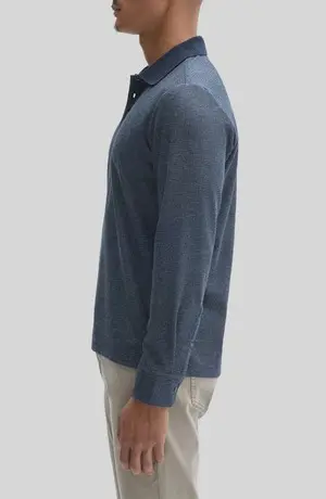 Robert Barakett Cayman Long Sleeve Polo - Dark Caspian