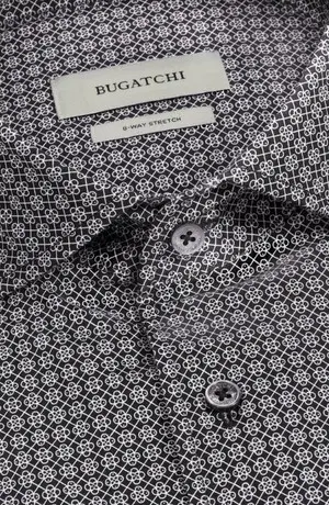 Bugatchi Devon Ooohcotton® Print Button-up Shirt
