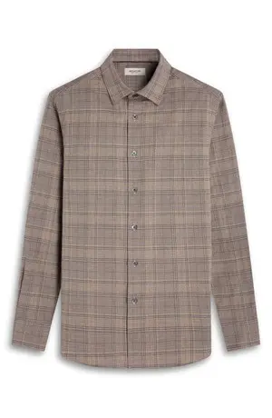 Bugatchi Julian Plaid Cotton & Wool Button-up Shirt