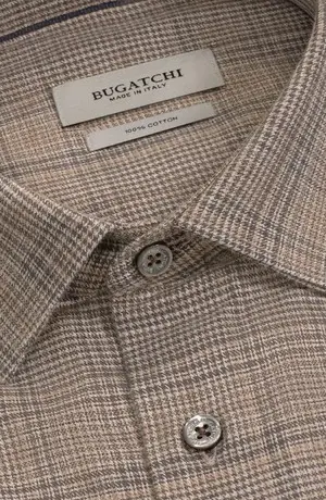 Bugatchi Julian Plaid Cotton & Wool Button-up Shirt