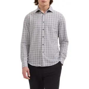 Bugatchi James Ooohcotton® Grid Button-up Shirt