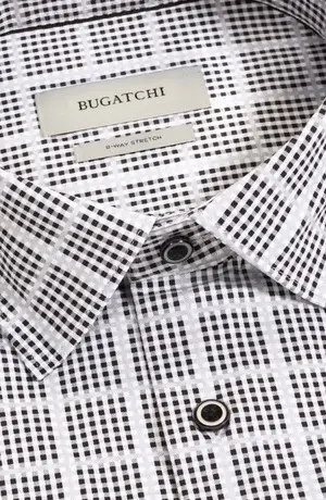 Bugatchi James Ooohcotton® Grid Button-up Shirt