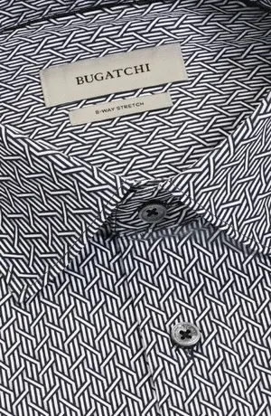 Bugatchi James Ooohcotton® Geo Print Button-up Shirt