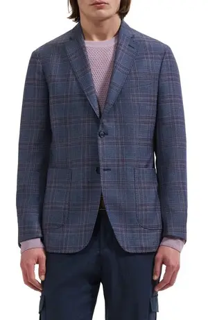 Bugatchi Two-button Wool Blazer - Amethyst