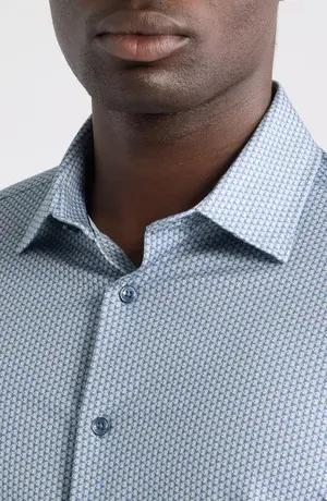 Bugatchi James James Ooohcotton Performance Shirt - Slate