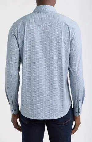 Bugatchi James James Ooohcotton Performance Shirt - Slate