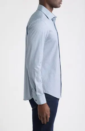 Bugatchi James James Ooohcotton Performance Shirt - Slate