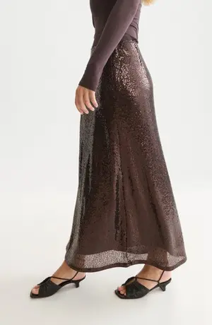 Scotch & Soda Sequins Maxi Skirt