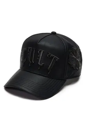 CULT OF INDIVIDUALITY El Alfa Snapback Five-panel Cap - Black