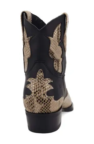 DINGO Serpico Leather Western Boot - Black