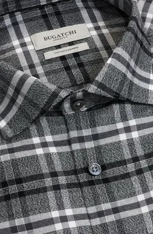 Bugatchi Axel Cotton Blend Button Up Shirt