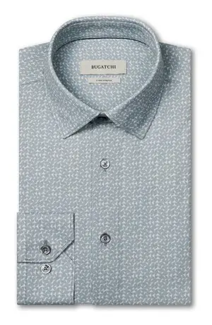 Bugatchi James Ooohcotton Geometric Long Sleeve Button Up Shirt