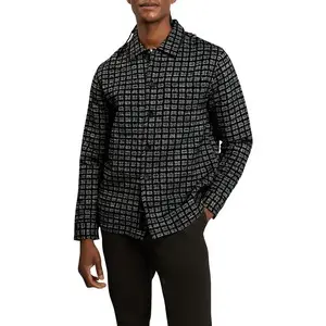 Ted Baker London Renburg Long Sleeve Button Up Shirt - Black
