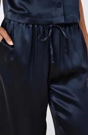 PAPINELLE Audrey Mulberry Silk Crop Pajamas