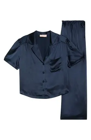 PAPINELLE Audrey Mulberry Silk Crop Pajamas