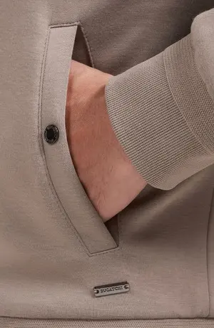 Bugatchi Soft Touch Knit Bomber Jacket