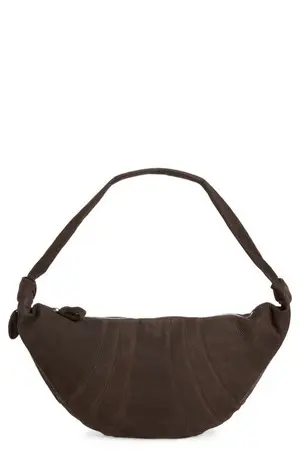 LEMAIRE Fortune Croissant Shoulder Bag - Dark Chocolate