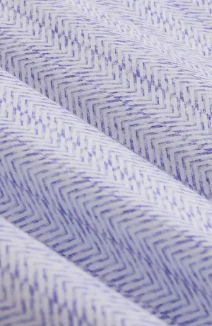 Bugatchi Devon Ooohcotton® Herringbone Print Button-up Shirt