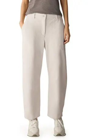 Eileen Fisher Arch Stretch Cotton Corduroy Ankle Pants