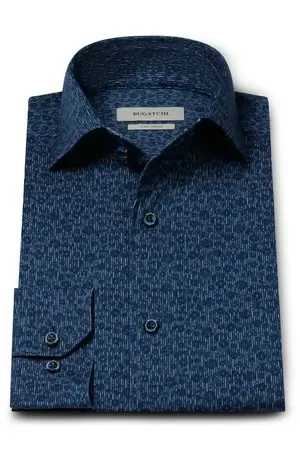 Bugatchi Devon Ooohcotton® Print Button-up Shirt