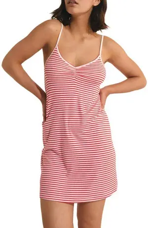 ETAM Vicky Striped Chemise - Red