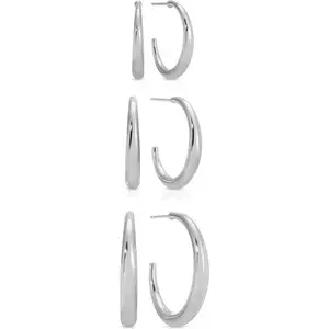 Ettika Set Of 3 Hoop Earrings