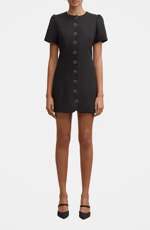 EVER NEW Elinda Button-up Minidress - Black