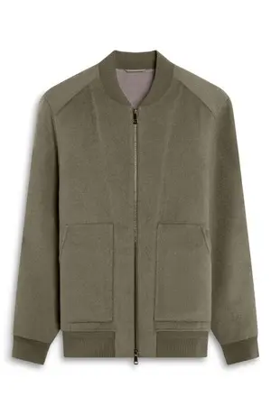 Bugatchi Wool Blend Bomber Jacket