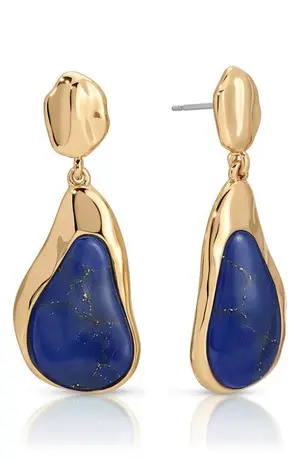 Ettika Hidden Gem Lazuli Drop Earrings