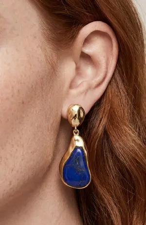 Ettika Hidden Gem Lazuli Drop Earrings