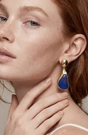 Ettika Hidden Gem Lazuli Drop Earrings