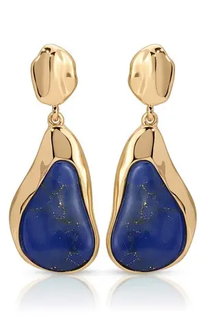 Ettika Hidden Gem Lazuli Drop Earrings