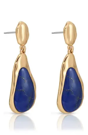 Ettika Hidden Gem Lazuli Drop Earrings