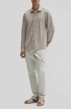 Robert Barakett Sorrell Long Sleeve Knit Shirt - Tapestry