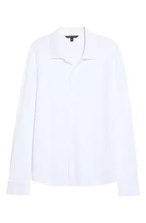 Robert Barakett Sorrell Long Sleeve Knit Shirt - White