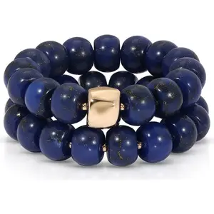 Ettika Lazuli Power Bead Bracelet Stack