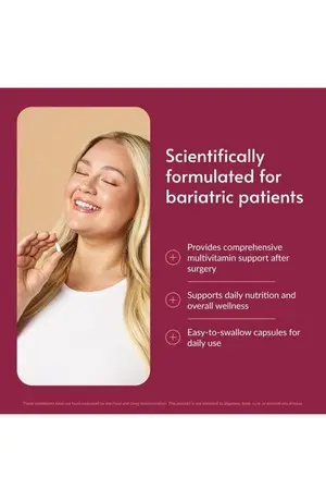 BARIATRIC ADVANTAGE Multi Formula High Potency Daily Multivitamin Supplement 180 Capsules