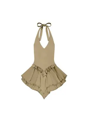 TYLER MCGILLIVARY Sirene Halter Dress