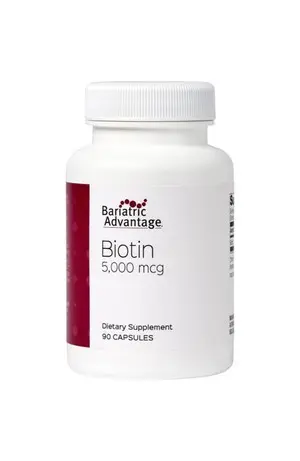 BARIATRIC ADVANTAGE Biotin 5000 Mcg High Potency Hair Skin Nails Supplement 90 Count - None