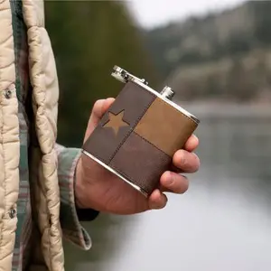 FOSTER & RYE Leather Texas Flask