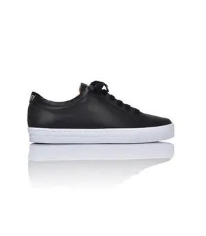 JOAN OLOFF SHOES Equality Nappa Leather Sneakers - Black